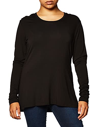 Soft Crew Neck Workwear Originals Underscrub Long Sleeve Tee Shirts for Women 4881, L, Black