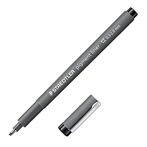 Staedtler 308 °C2/Pigment Liner Black Chisel Tip 0.3–2.00 mm