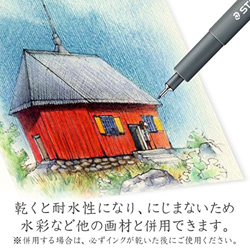 Staedtler 308 °C2/Pigment Liner Black Chisel Tip 0.3–2.00 mm