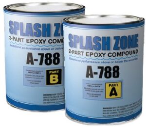 boating accessories new a-788 splash zone compound pettit a788hg 1/2 gallon 1 qt a & 1 qt b