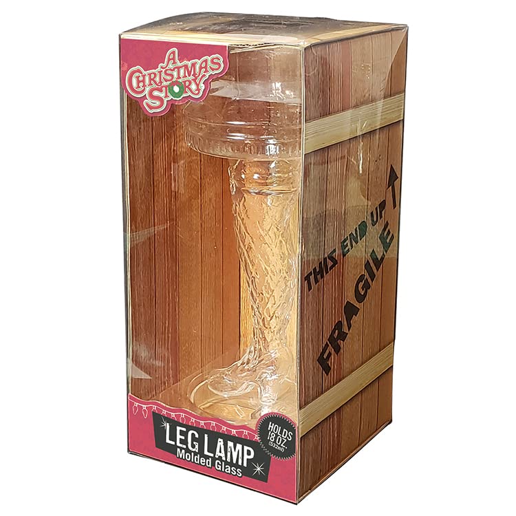 ICUP a Christmas Story Molded Leg Lamp Glass, 18 oz, Clear