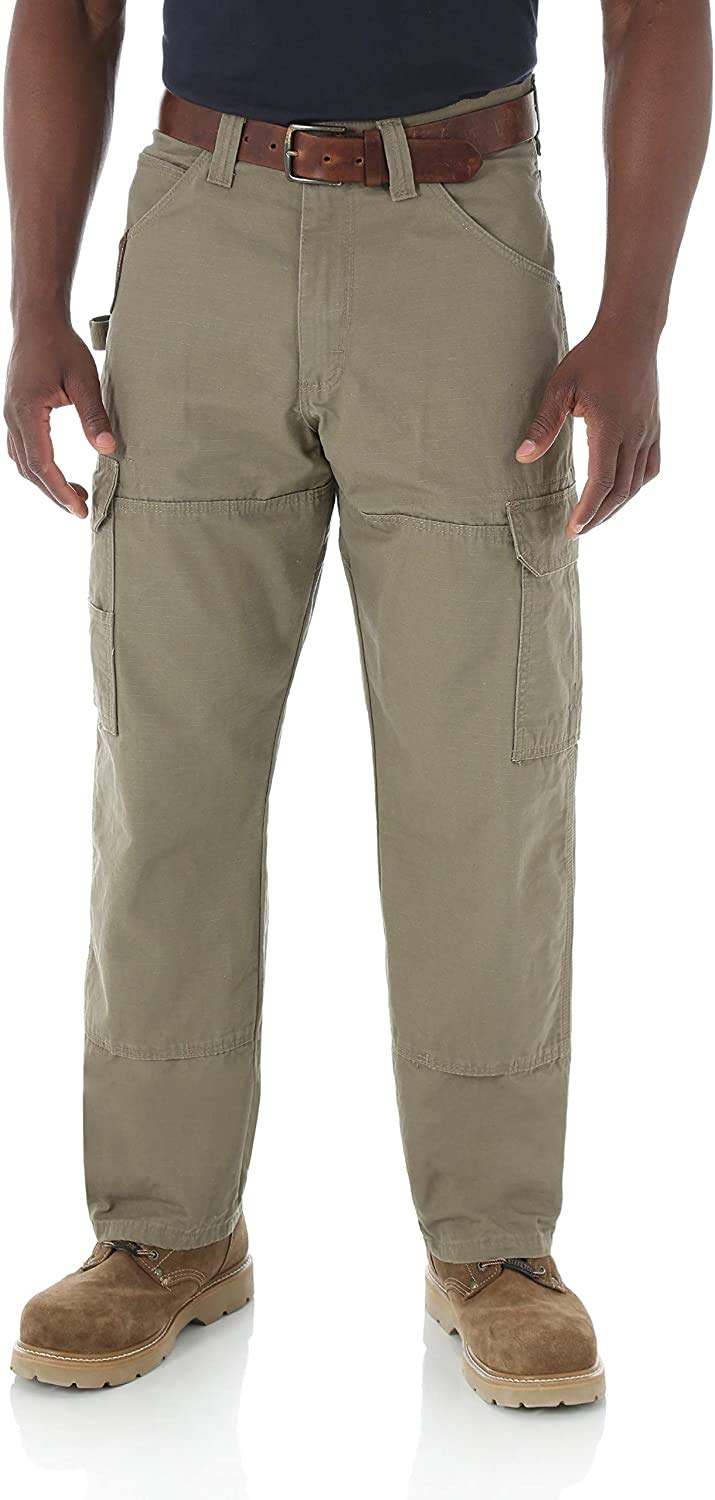 Wrangler Riggs Workwear mens Ranger work utility pants, Bark, 38W x 34L US