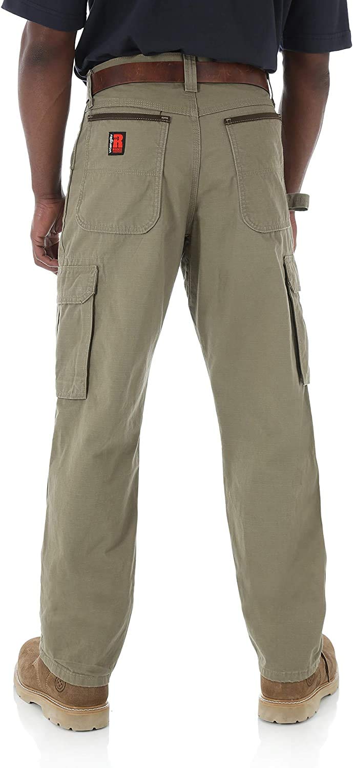 Wrangler Riggs Workwear mens Ranger work utility pants, Bark, 38W x 34L US