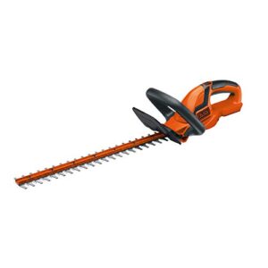 black+decker 20v max cordless hedge trimmer, 22-inch, tool only (lht2220b)