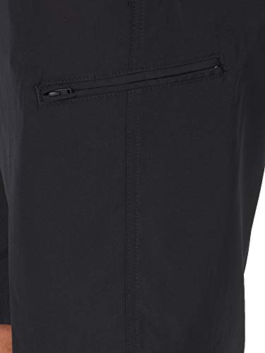 Wrangler Authentics mens Performance Side Elastic Utility Cargo Shorts, Black, 34 US