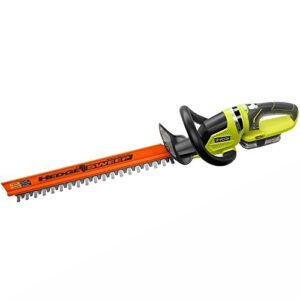 ryobi zrp2660 one plus lithium+ 22 in. 18-volt lithium-ion cordless hedge trimmer kit (renewed)