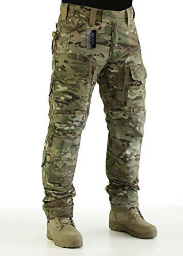 ZAPT Tactical Pants Molle Ripstop Combat Trousers Hunting Army Camo Multicam Black Pants for Men (Multicam Camo, M)