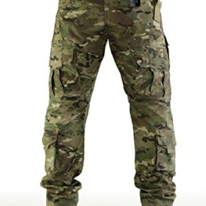 ZAPT Tactical Pants Molle Ripstop Combat Trousers Hunting Army Camo Multicam Black Pants for Men (Multicam Camo, M)