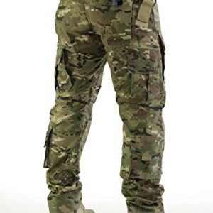 ZAPT Tactical Pants Molle Ripstop Combat Trousers Hunting Army Camo Multicam Black Pants for Men (Multicam Camo, M)