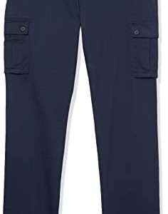 Amazon Essentials Men's Straight-Fit Stretch Cargo Pant (Available in Big & Tall), Navy, 35W x 29L