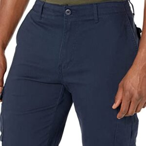 Amazon Essentials Men's Straight-Fit Stretch Cargo Pant (Available in Big & Tall), Navy, 35W x 29L