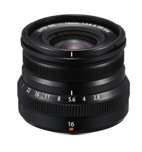 fujinon xf16mmf2.8 r wr lens - black