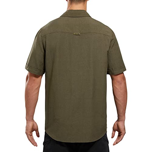 VIKTOS Men's Shemagh Short Sleeve Shirt, Spartan, Size: Medium