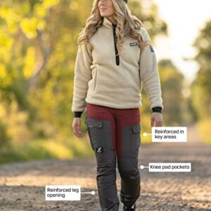 RevolutionRace Women’s GP Pants, Durable Pants for All Outdoor Activities, Bison Blood, XS