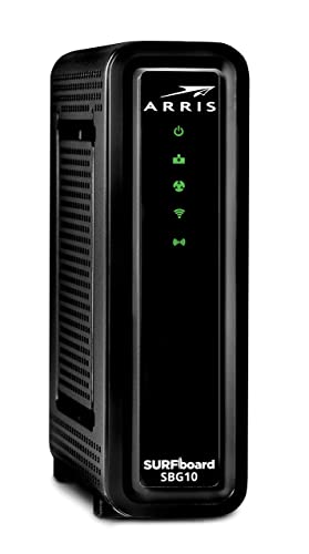 arris surfboard ac1600 dual band router with 16x4 docsis 3.0 cable modem black (Renewed)