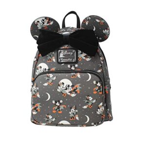 loungefly disney mickey and minnie mouse halloween womens double strap shoulder bag purse