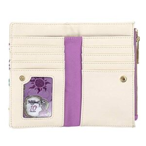 Loungefly Disney Tangled Pascal Flower Faux Leather Flap Wallet