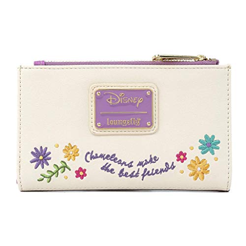 Loungefly Disney Tangled Pascal Flower Faux Leather Flap Wallet