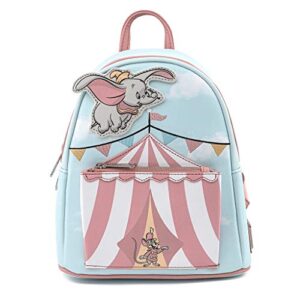 loungefly disney dumbo flying circus tent womens double strap shoulder bag purse