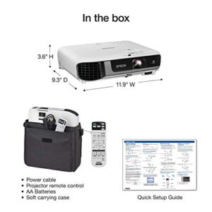 Epson Pro EX7280 3-Chip 3LCD WXGA Projector, 4,000 Lumens Color Brightness, 4,000 Lumens White Brightness, HDMI, Built-in Speaker, 16,000:1 Contrast Ratio