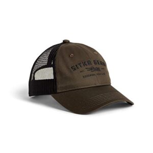 sitka gear men's trucker, bark, one size