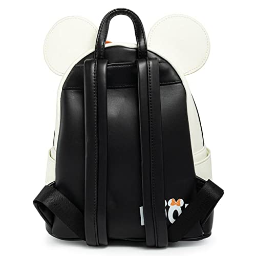 Loungefly Disney Ghost Minnie Mouse Glow in the Dark Cosplay Womens Double Strap Shoulder Bag Purse