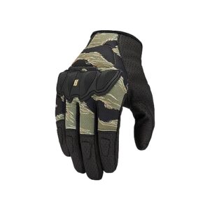 viktos men's wartorn vented durable breathable functional touchscreen compatible tactical gloves, tiger green, large