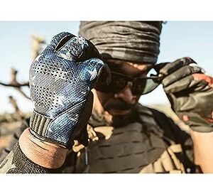 VIKTOS Men's Leo Vented Tactical Duty Gloves with Laser Perforation to Reduce Heat | Reinforced Thumb | Adjustable Hook & Loop Closure, Apollo, Medium