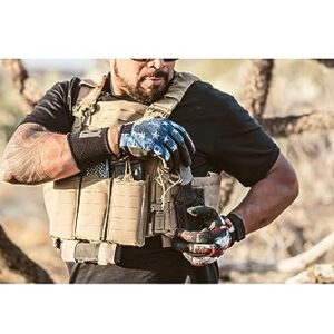 VIKTOS Men's Leo Vented Tactical Duty Gloves with Laser Perforation to Reduce Heat | Reinforced Thumb | Adjustable Hook & Loop Closure, Apollo, Medium