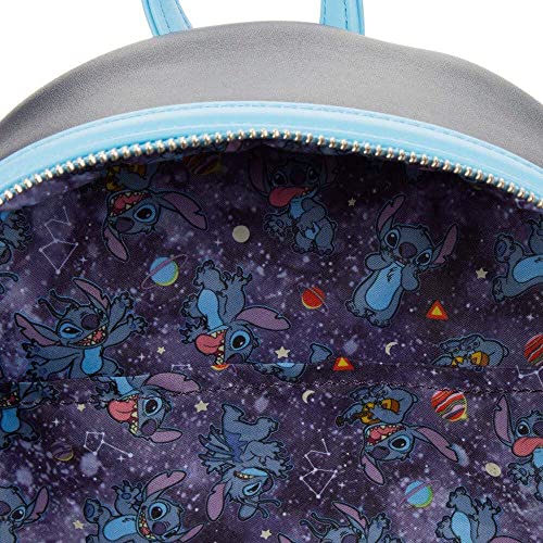 Loungefly Disney Lilo and Stitch Space Adventure Womens Double Strap Polyurethane Shoulder Bag Purse