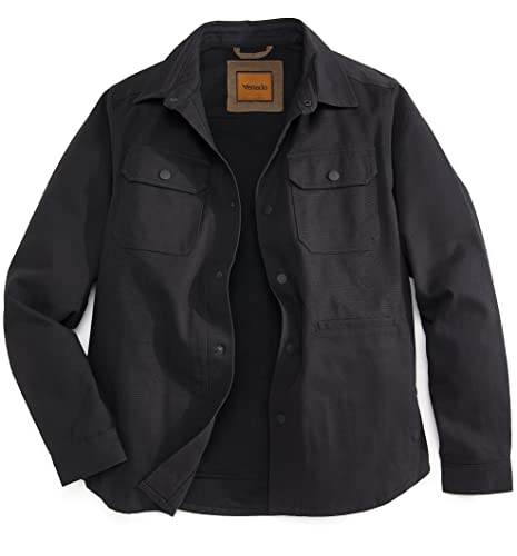 Venado Quick Draw Shirt Jacket for Men - Concealed Carry Vent - Built in Holsters (Black, Large)