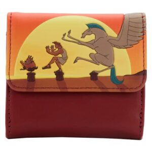 loungefly disney hercules 25th anniversary sunset wallet hercules one size