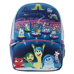 loungefly pixar moments inside out control panel double strap shoulder bag