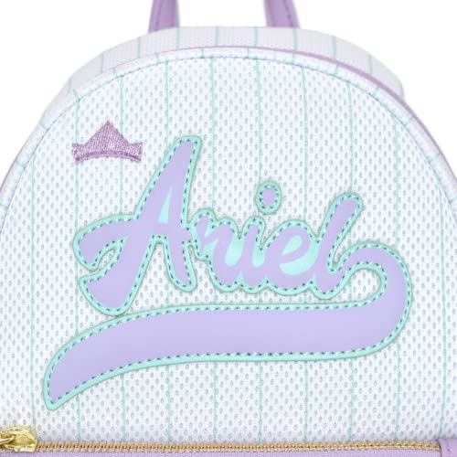 Loungefly GT Exclusive Disney The Little Mermaid Ariel Jersey Mini Backpack White