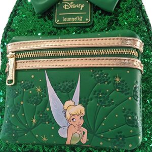 Loungefly Tinkerbell Green Sequin Mini Double Strap Shoulder Bag