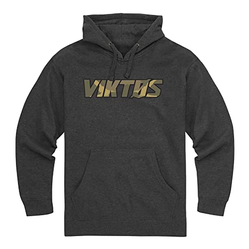 VIKTOS Brushstroke Hoodie, Charcoal Heather, Size: Small