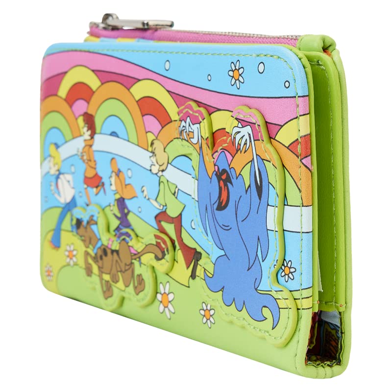 Loungefly Scooby Doo Psychedelic Monster Chase Glow Flap Wallet