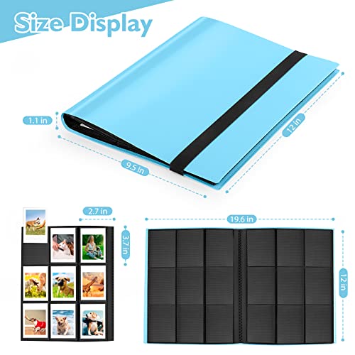 432 Pockets Photo Album for Fujifilm Instax Mini Camera, Polaroid Mini Camera, for Fujifilm Instax Mini 11 12 9 8 7+ Instant Camera (Blue)