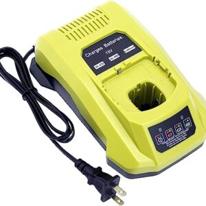 P117 Dual Chemistry Fast Charger Replace for Ryobi 12V-18V Lithium NiCad NiMh Battery Ryobi 18-Volt One+ P102 P108 P189 P197 P103 P105 P107 P190 P191 PBP002 PBP005