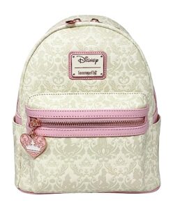 loungefly disney princesses damask debossed womens double strap shoulder bag purse