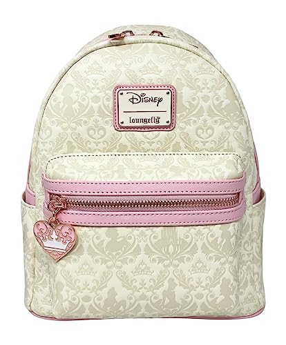 Loungefly Disney Princesses Damask Debossed Womens Double Strap Shoulder Bag Purse