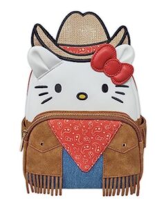 loungefly sanrio hello kitty western cosplay womens double strap shoulder bag purse