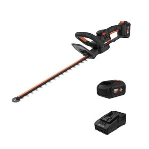 worx nitro 20v brushless 22” cordless hedge trimmer - wg263 (battery & charger included)