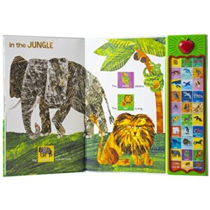 World of Eric Carle, Hear Bear Roar 30-Button Animal Sound Book - Great for First Words - PI Kids