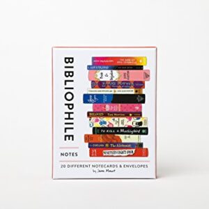 Bibliophile Notes: 20 Different Notecards & Envelopes (Bookish Gifts, Literary Stationery by Jane Mount)