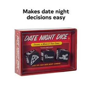 Date Night Dice: Dinner, a Movie & Then Some (Novelty Game for Couples, Dinner, Movie, and Sex Decision-Making Dice for Relationships), Multicolor