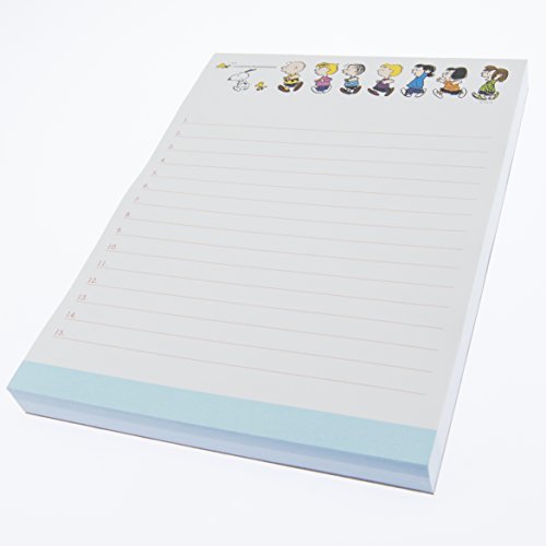 Graphique “Peanuts Run” Large Notepad | 150 Tear-Away Sheets | Task Planner | Daily Organizer | Memo Writing Pad | Priority Checklist | Undated | 6” x 8”