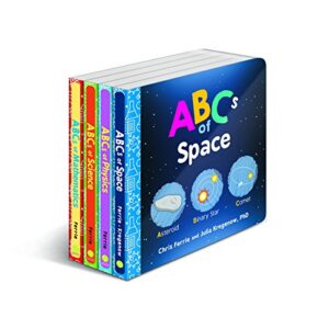 baby university abc's board book set: a scientific alphabet for toddlers 1-3 (baby university board book sets)