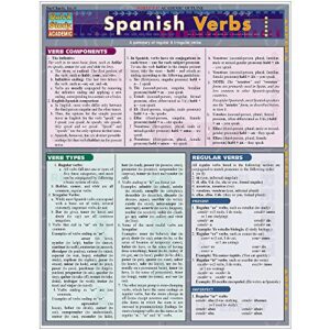 Spanish Verbs (Laminated Reference Guide; Quick Study Academic)