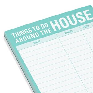 Knock Knock Things To Do Around the House Pad, Honey-Do List Notepad, 6 x 9-inches